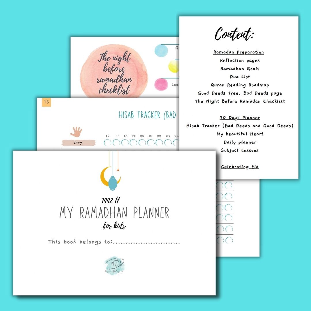 Ramadhan Planner for Kids (untuk Anak-anak) Tahun 1442H/2021M | Rumah ...